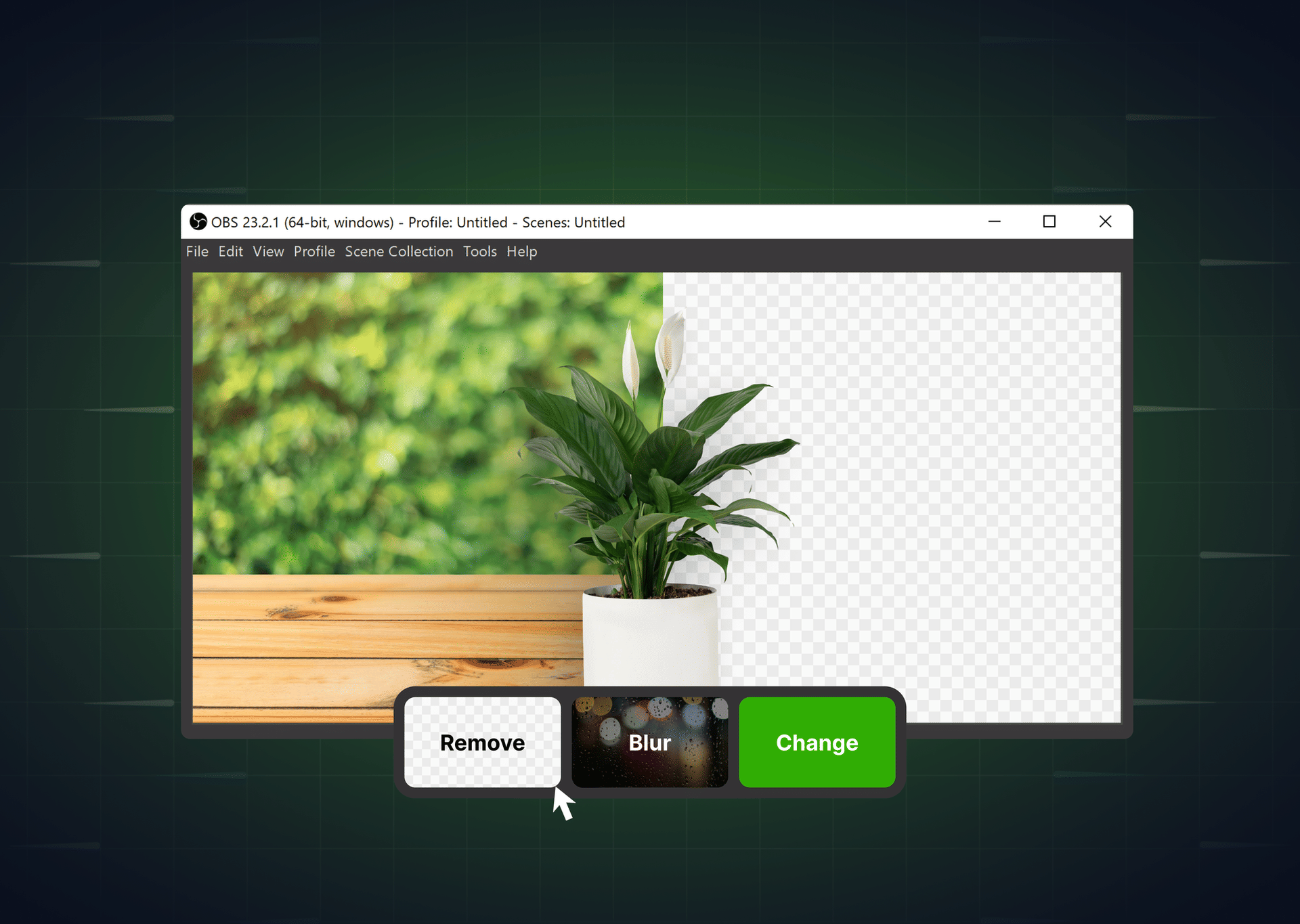How to Remove Background in OBS?
