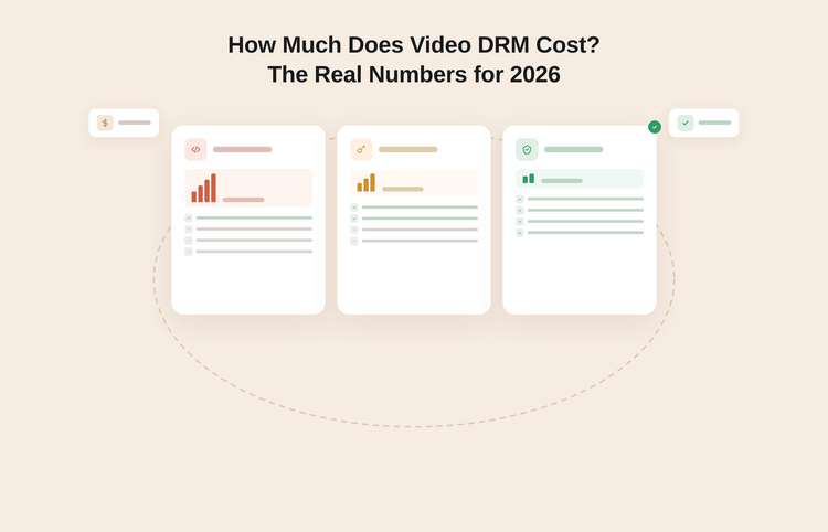Video DRM Cost in 2026: 3 Pricing Models Compared With Real Numbers